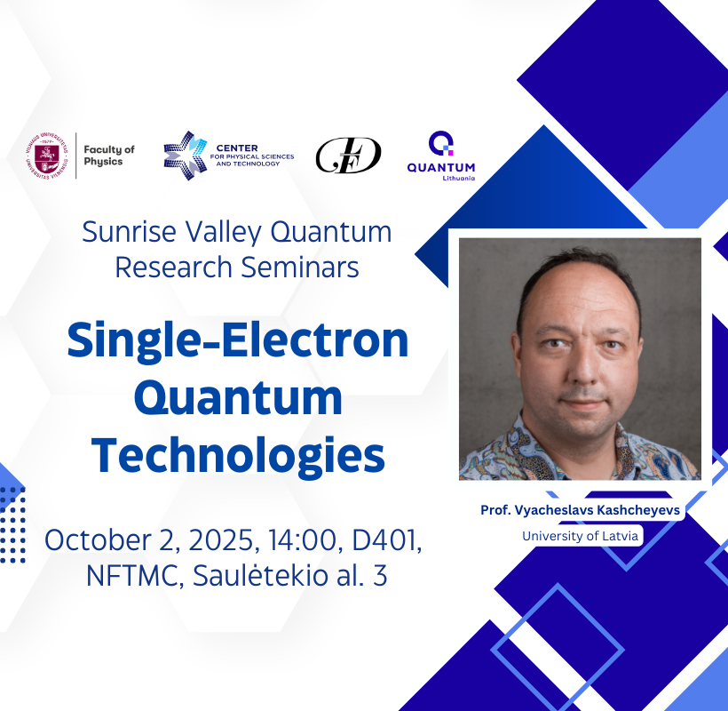 Join the Seminar “Single-Electron Quantum Technologies”